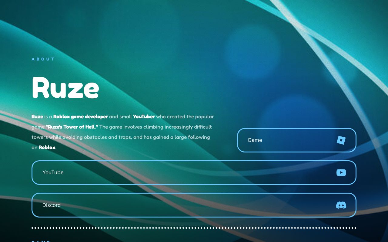 The Official Ruze's Web